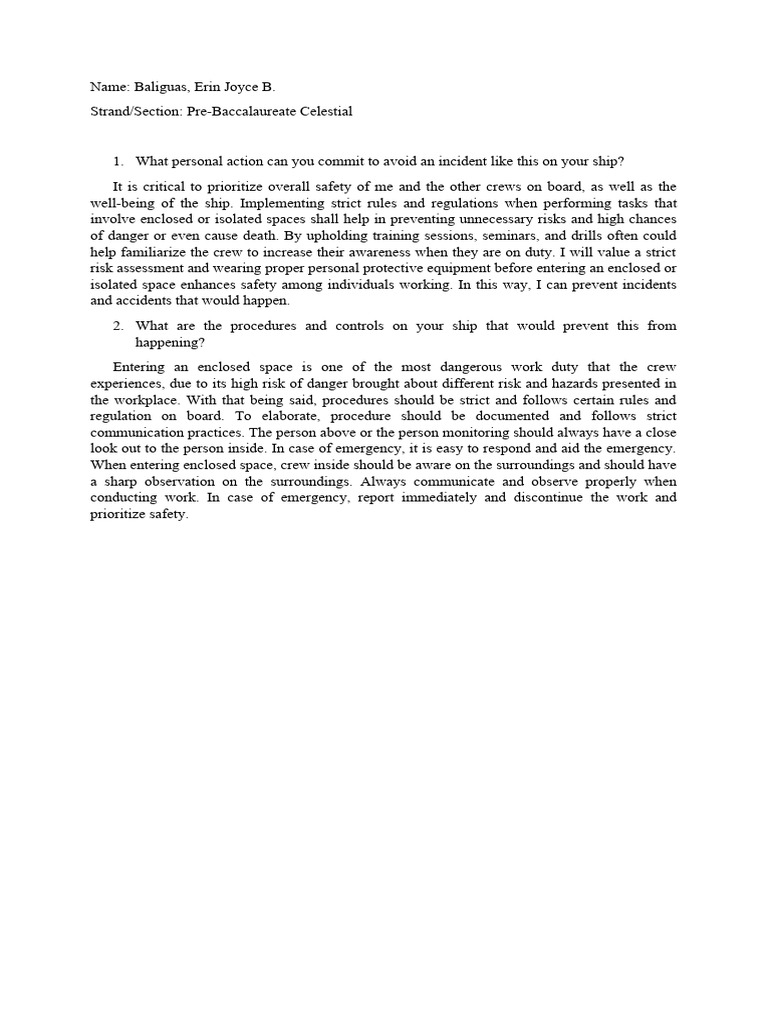 Mar Safety | PDF | Career & Growth