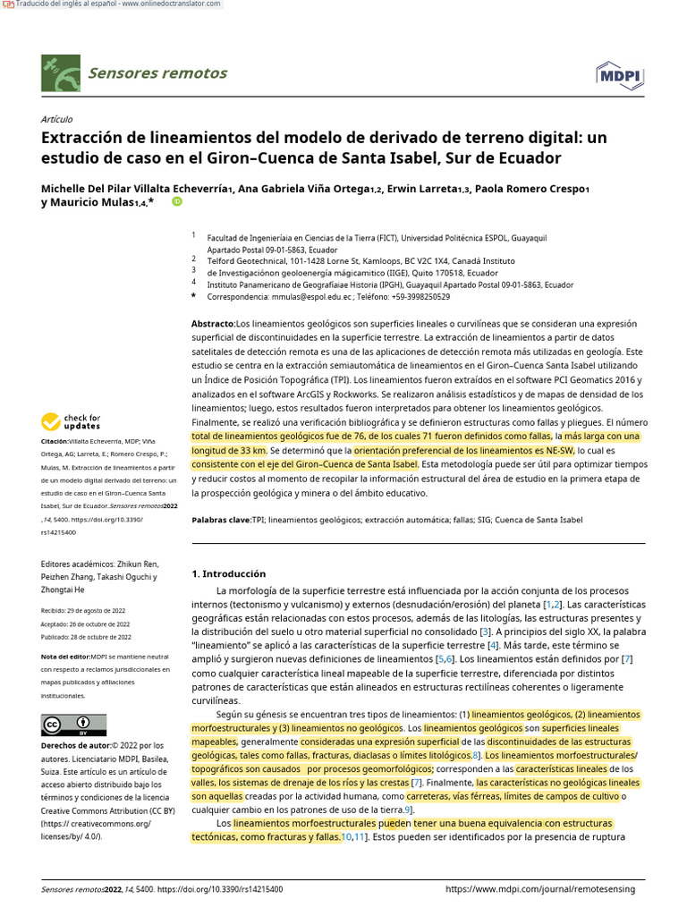 Lineament Extraction From Digital Terrain Derivate Model A Pdf