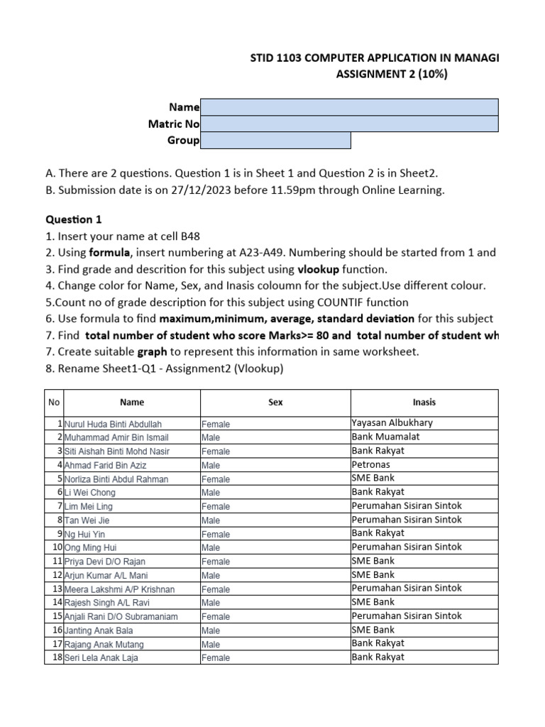 Computer Applications in Management Assignment | PDF