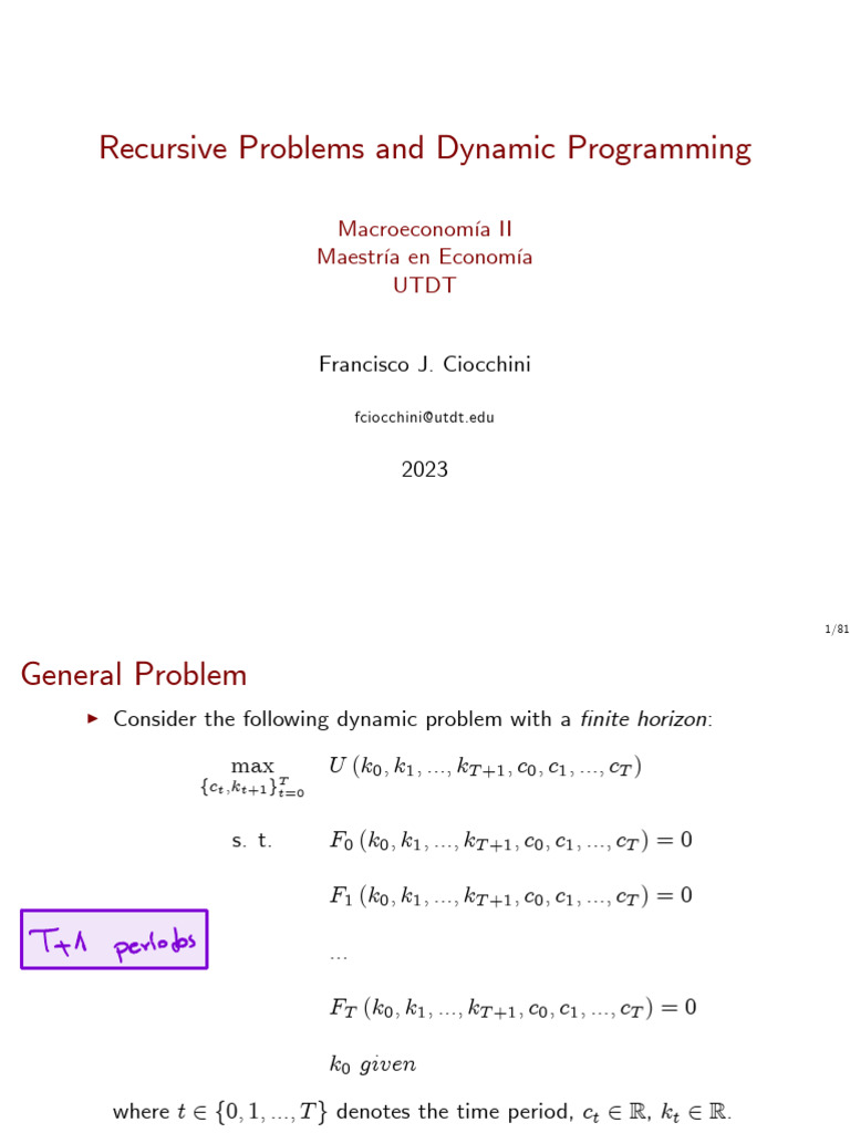 1 - Programación Dinámica | Download Free PDF | Dynamic Programming | Applied Mathematics