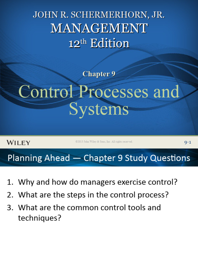 ch09 - Control (With Exercises) | PDF | Economies | Business Economics