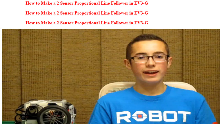 How To Make A 2 Sensor Proportional Line Pdf