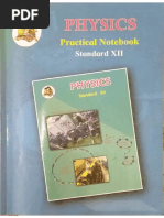 Physics Practical Notebook class 12th State board | PDF