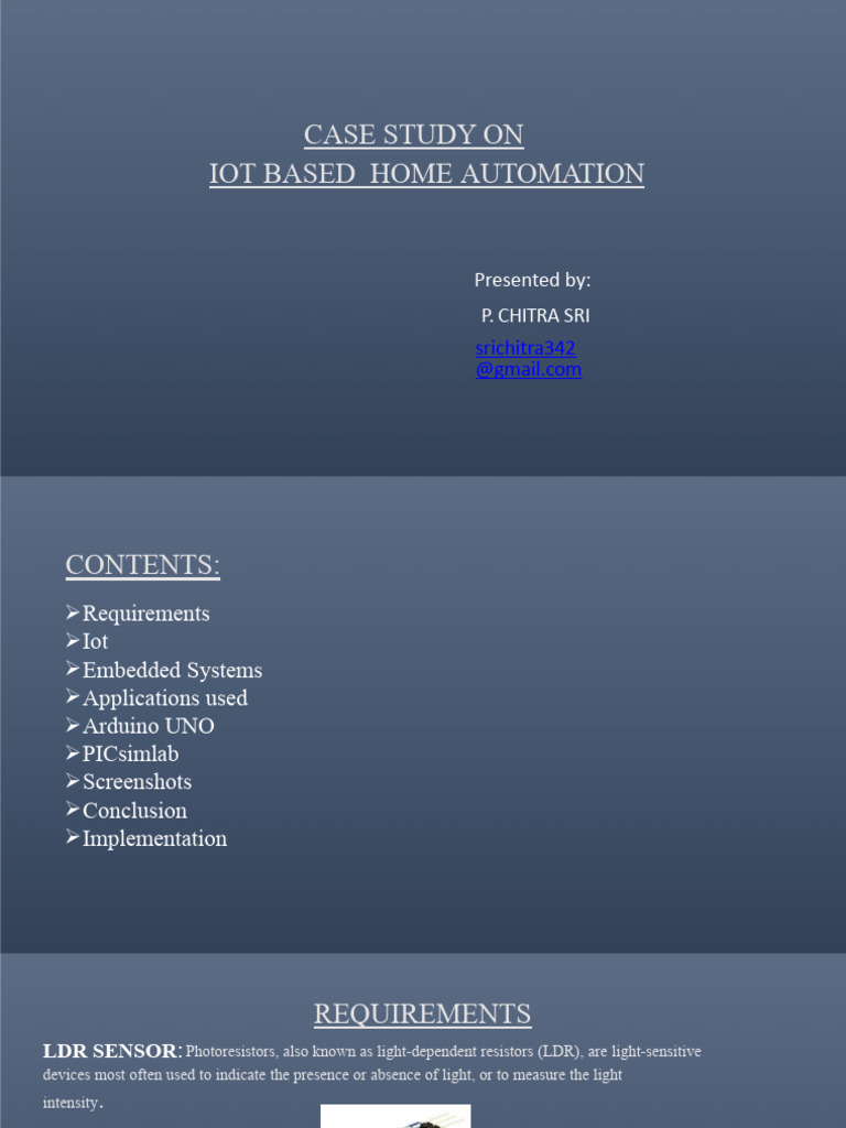 Casestudy 1 | PDF | Arduino | Embedded System