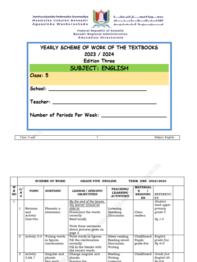 English 5-Aad | PDF | English Language | Reading Comprehension