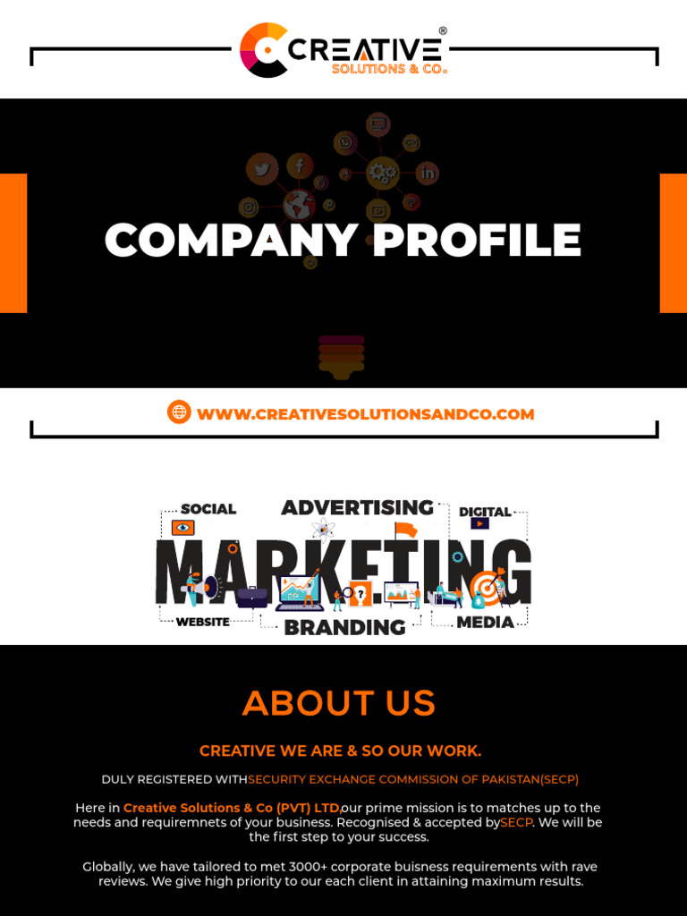 Creative Solutions & Co. Company Profile | PDF | Social Media | Popular Culture & Media Studies