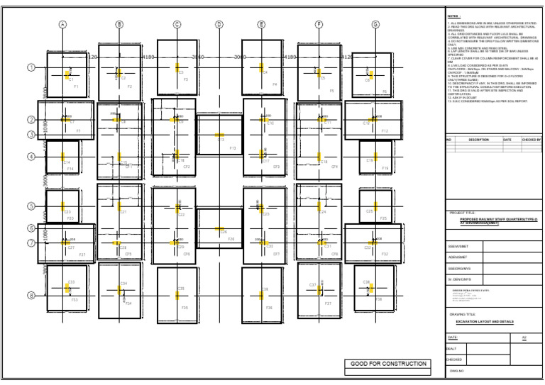 Excavation Details Drawing | PDF
