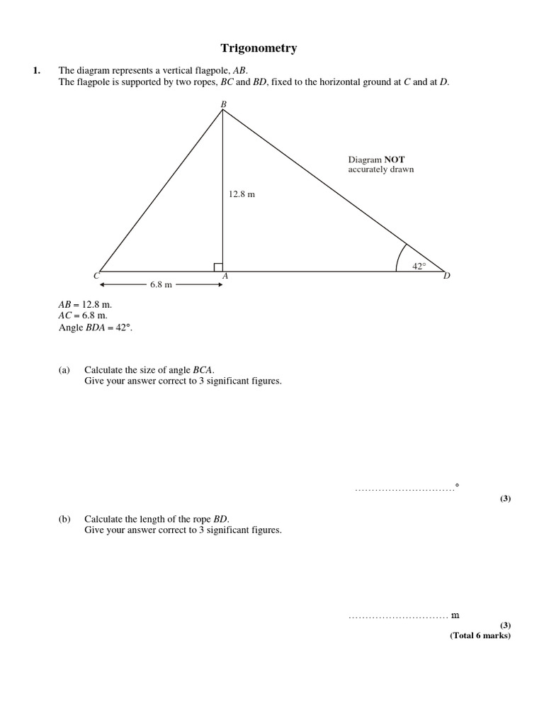 Maths Markscheme Trig | PDF
