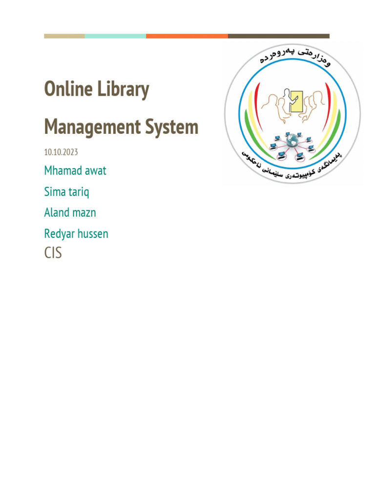 Project Proposal | PDF | Libraries | Databases
