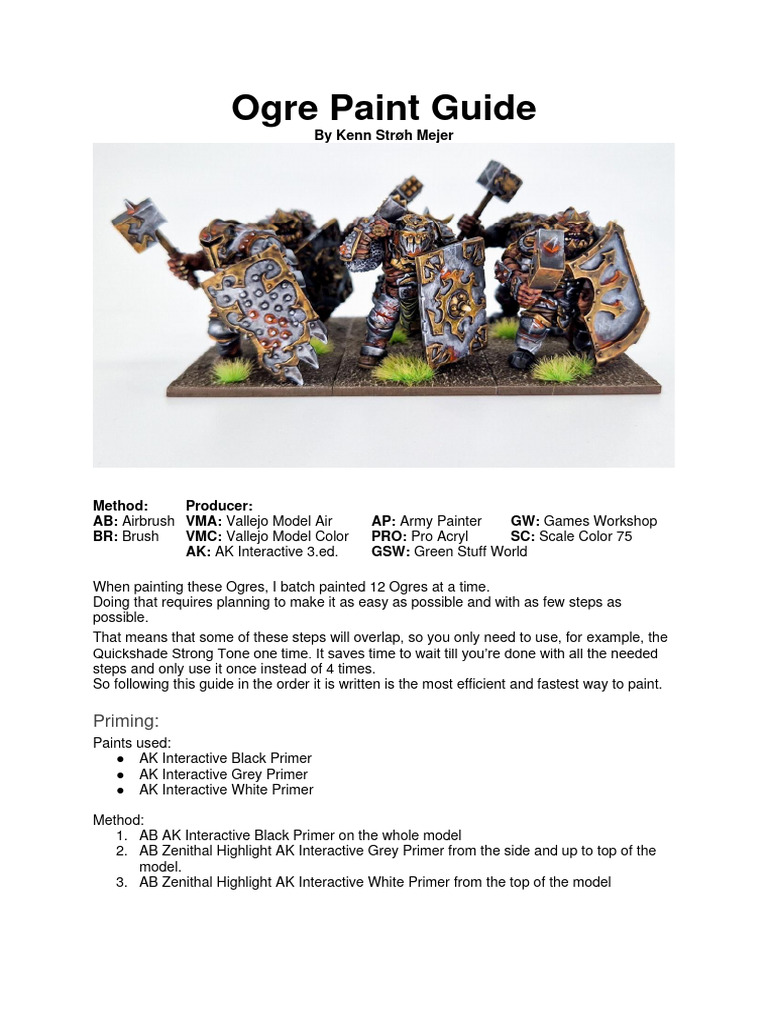 Ogre Paint Guide | PDF