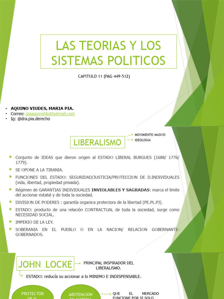 B11-Las Teorias y Los Sistemas Politicos | PDF | Ideologías | Estado (política)