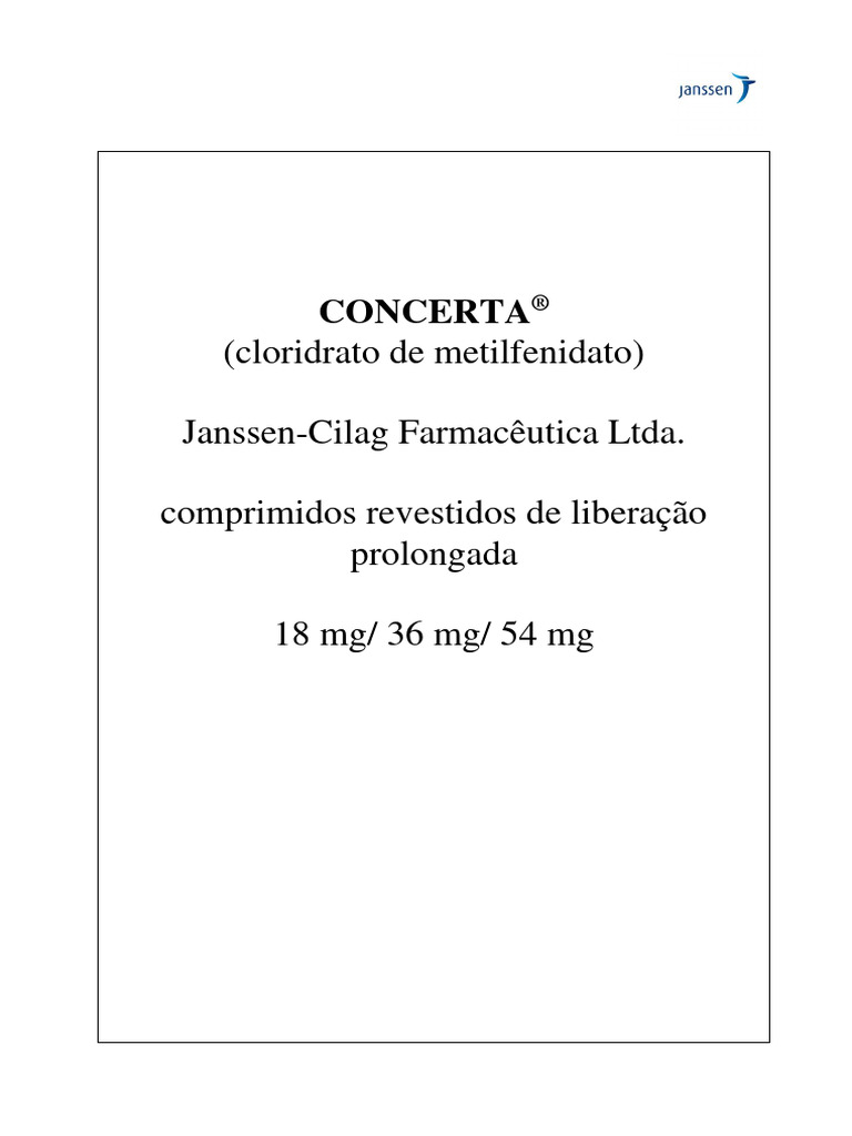 Concerta Bula Profissional | PDF
