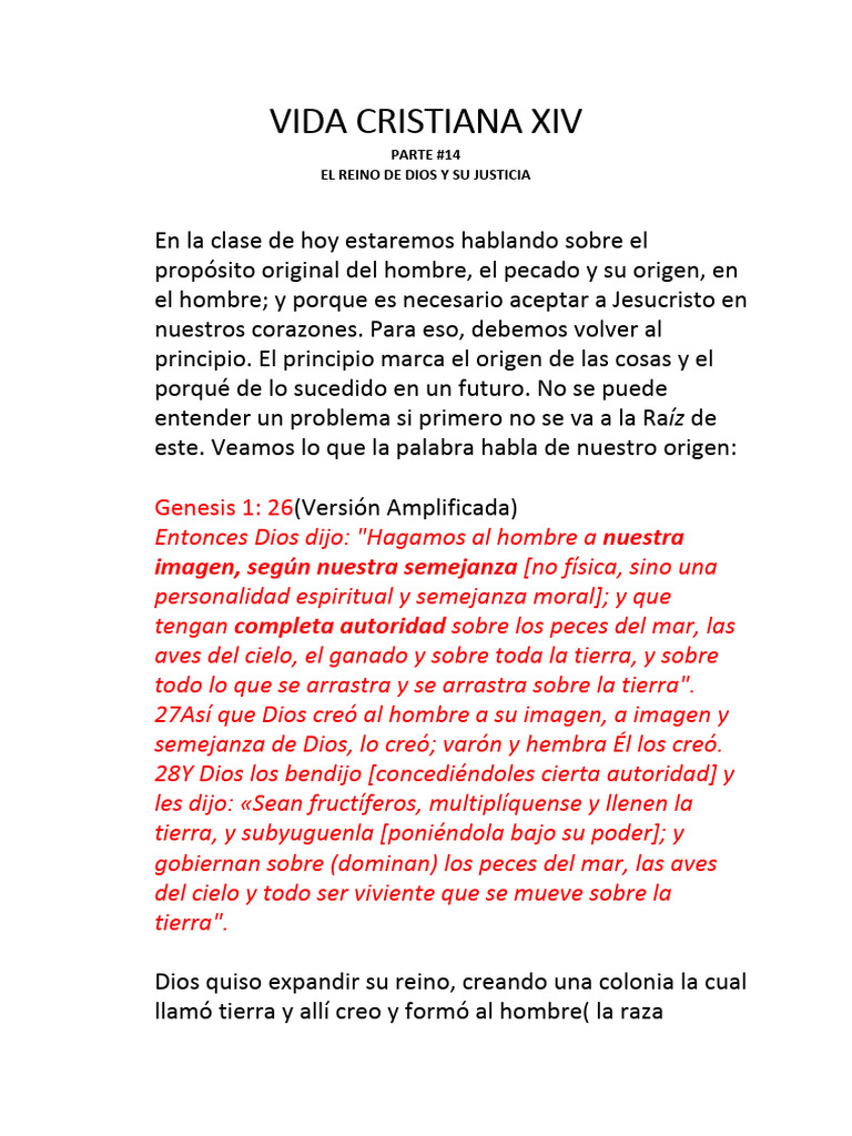 Vida Cristiana Xiv | PDF | Pecado | Jesús