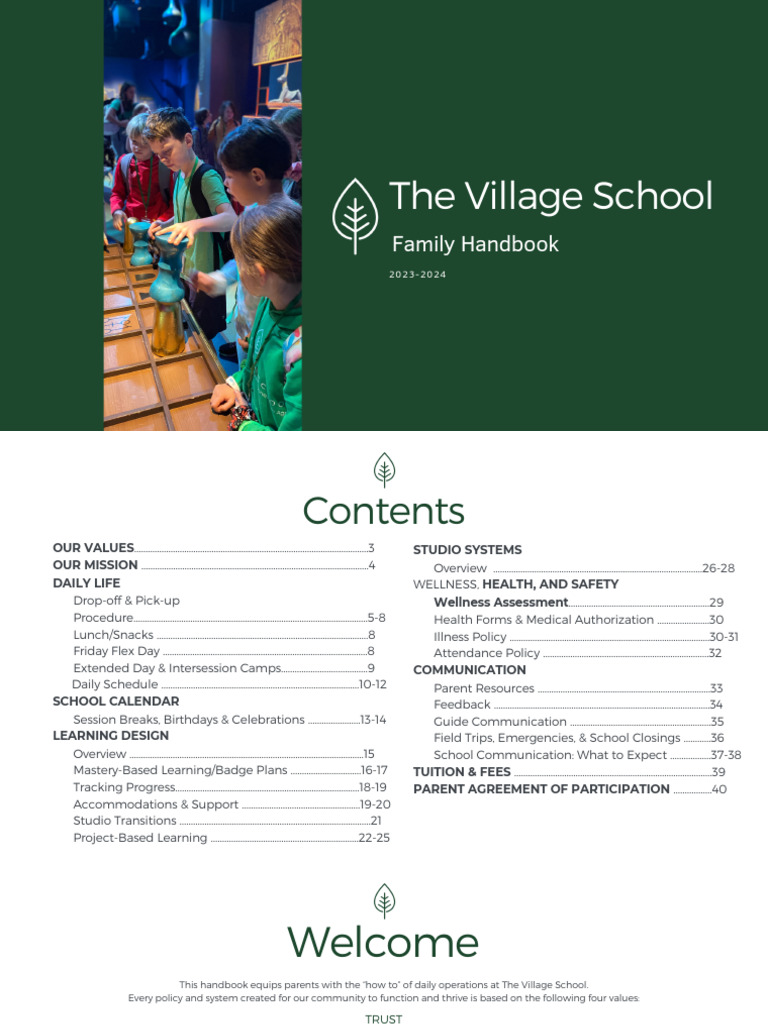 Family Handbook 2023-2024 v61323 | PDF | Learning | Expert