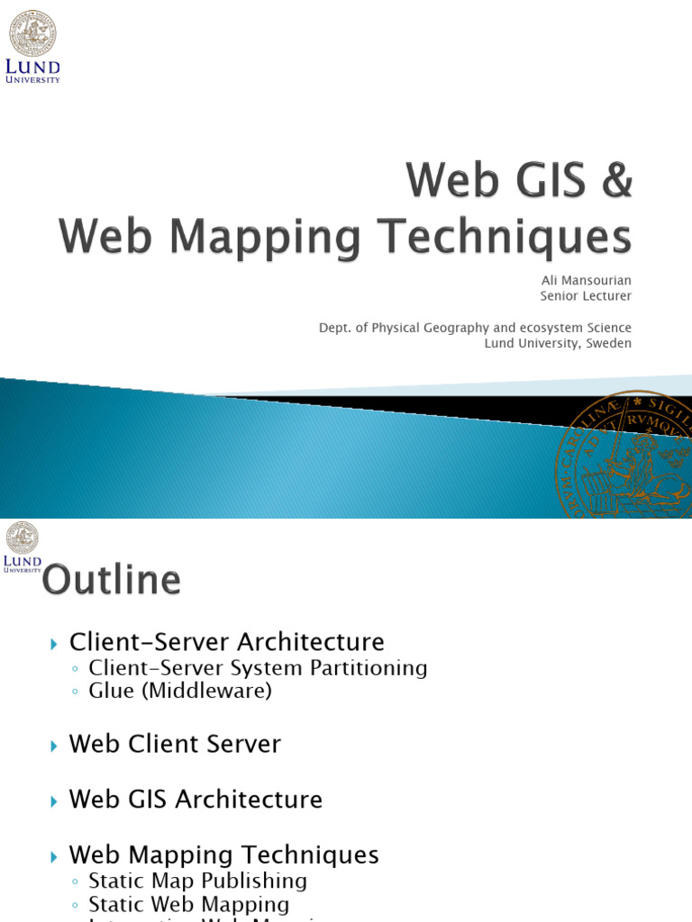 WebGIS and WebMappingTechniques | PDF | Business | Computers