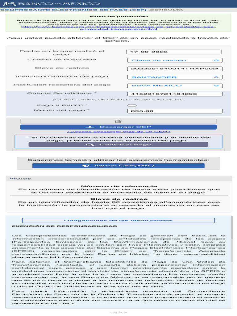 Comprobante Electrónico De Pago Pdf Bancos Informática