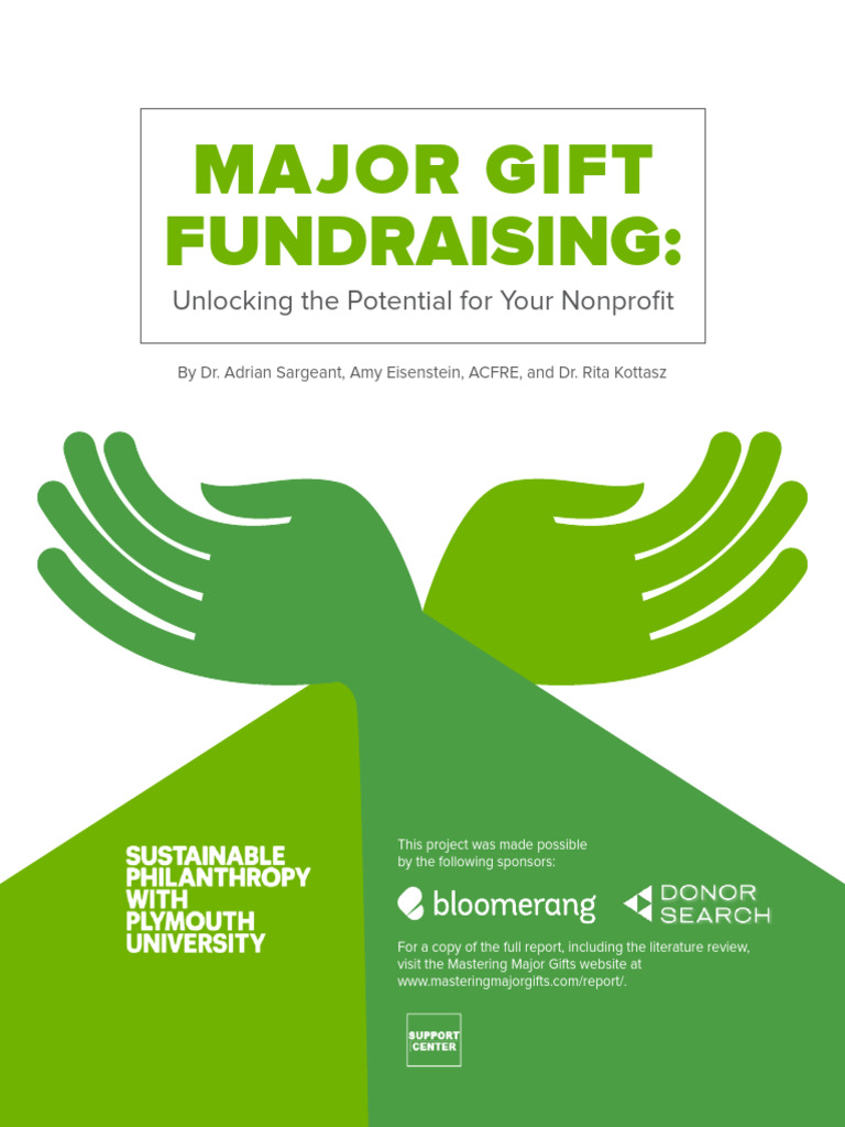 Major Gift Fundraising Summary | PDF | Fundraising | Nonprofit Organization