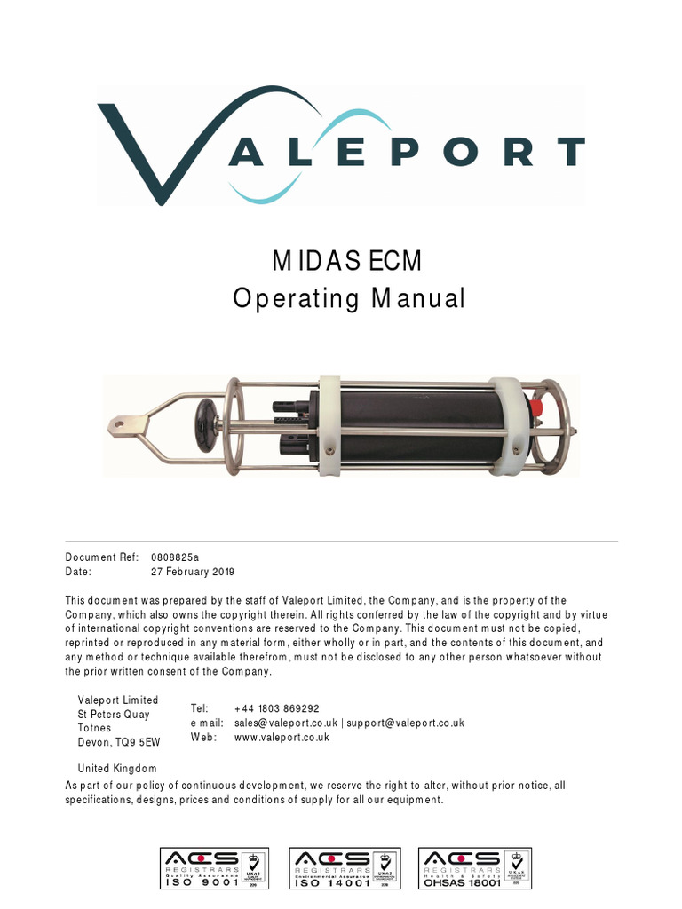 0808825a - MIDAS ECM Operating Manual | PDF | Copyright | Computer ...