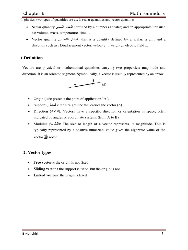 Chapter Electr I 2023-2024 in English | PDF | Euclidean Vector | Quantity