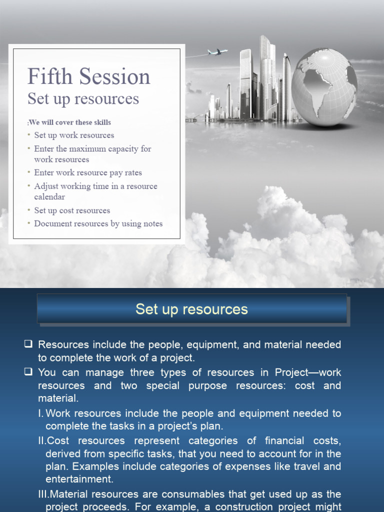 5 - Fifth Session - Set Up Resources | PDF