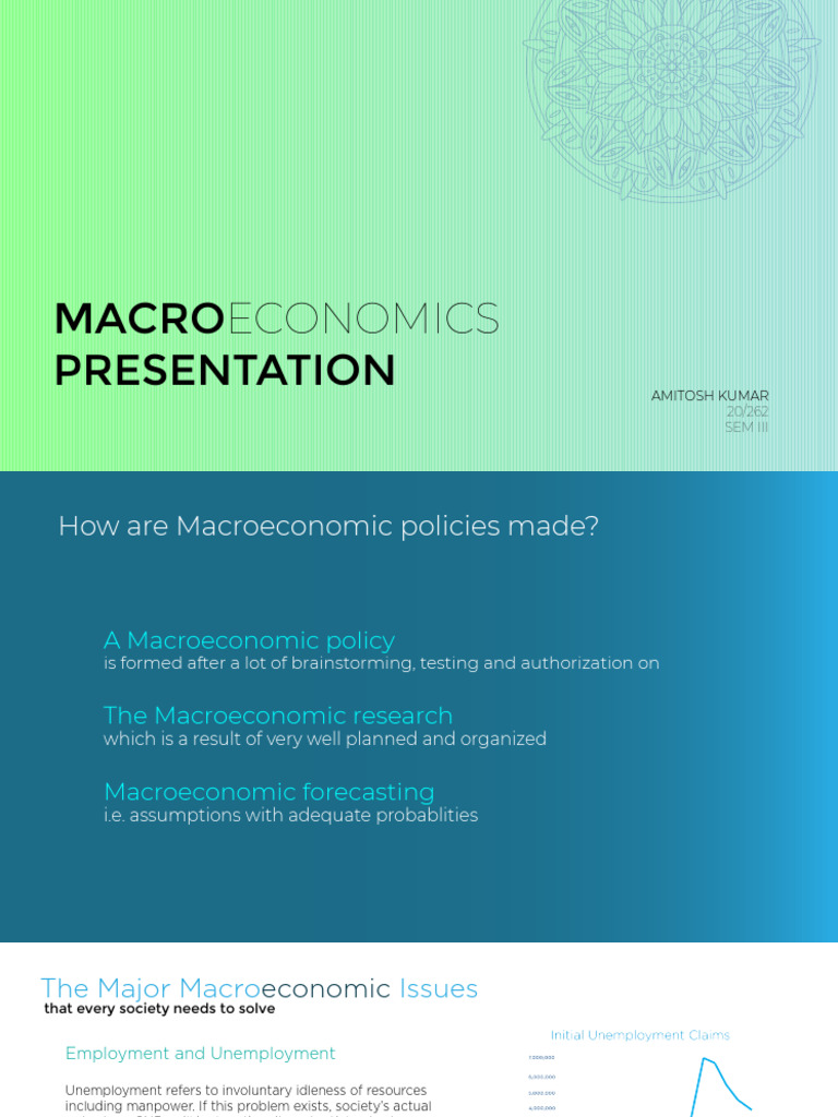 Macroeconomic Presentation Amitosh 20 - 262 Y4B | PDF | Measures Of ...