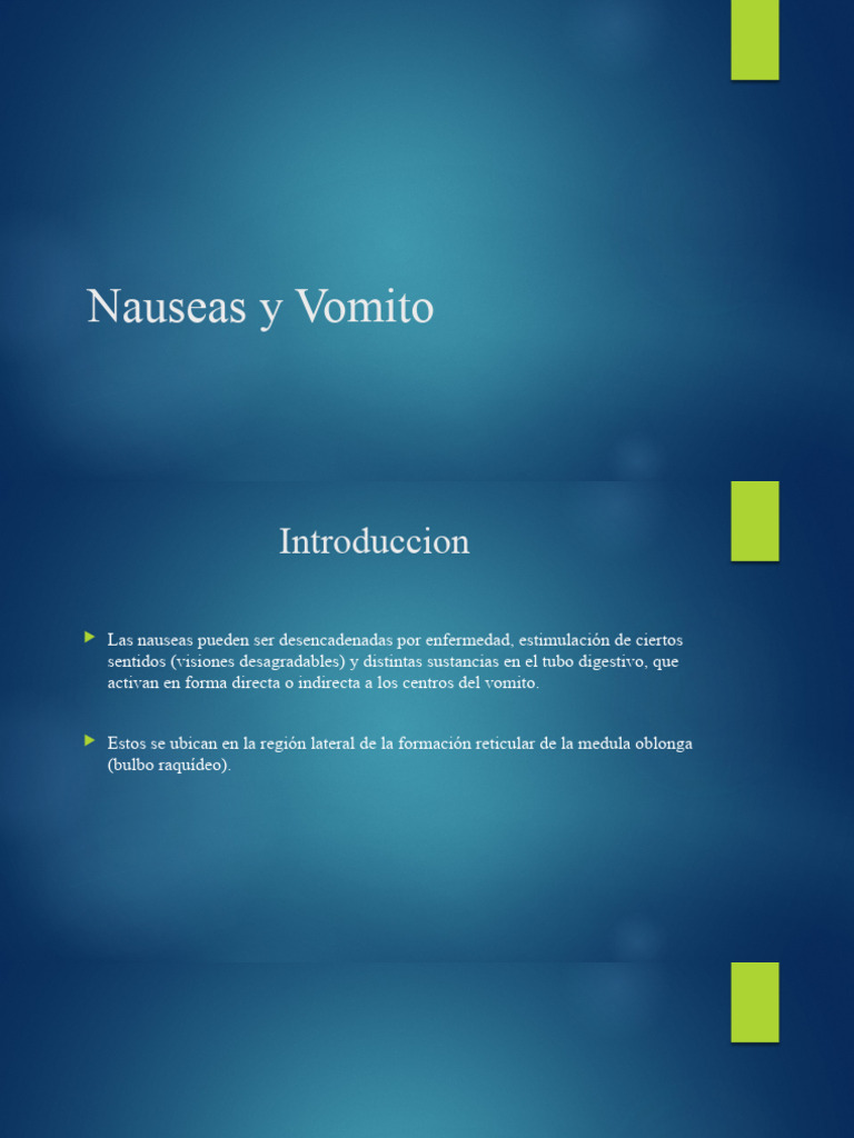 Nauseas y Vomito | PDF | Vómitos | Estreñimiento