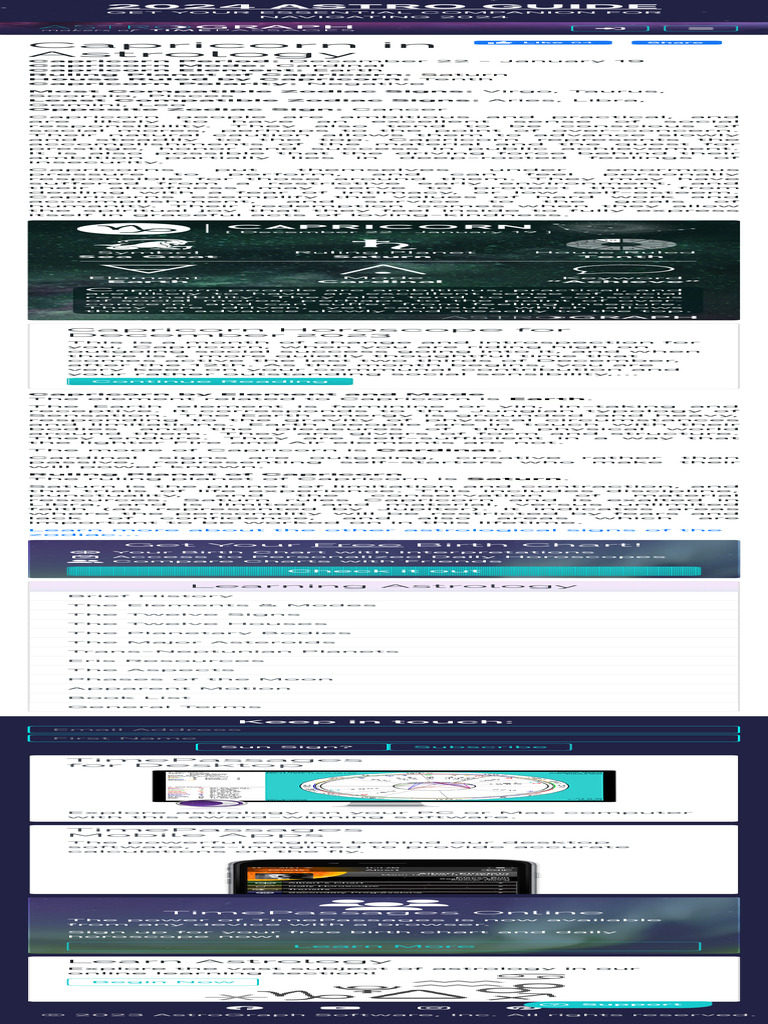 ASTROGRAPH - Capricorn in Astrology | PDF