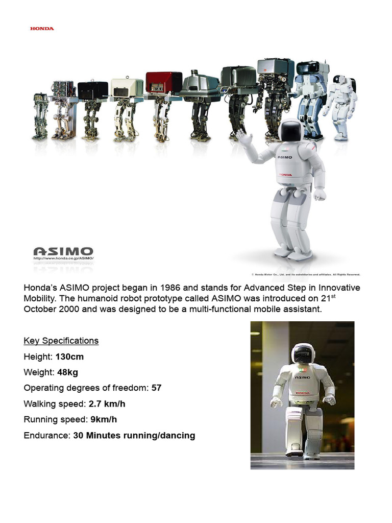 ASIMO Handout | PDF