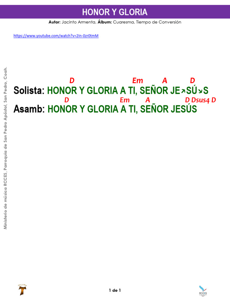 Honor y Gloria 2do Modo Jacinto Armenta | PDF