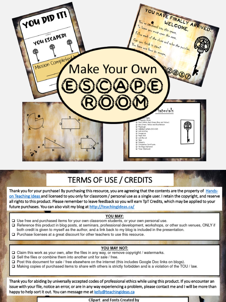 Make Your Own Escape Room Puzzles | PDF