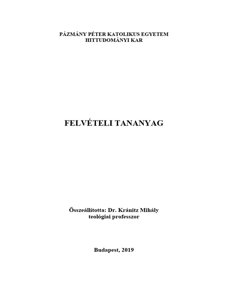 Felveteli Tananyag.19 | PDF