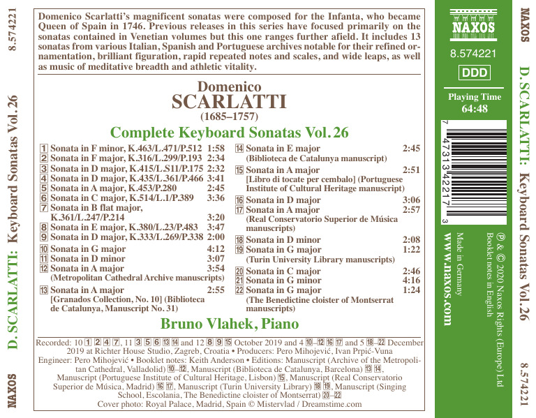 Scarlatti: Complete Keyboard Sonatas Vol. 26 | PDF