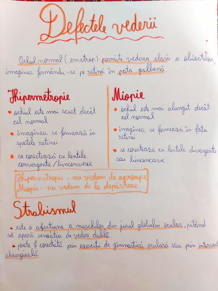 Defectele Vederii | PDF