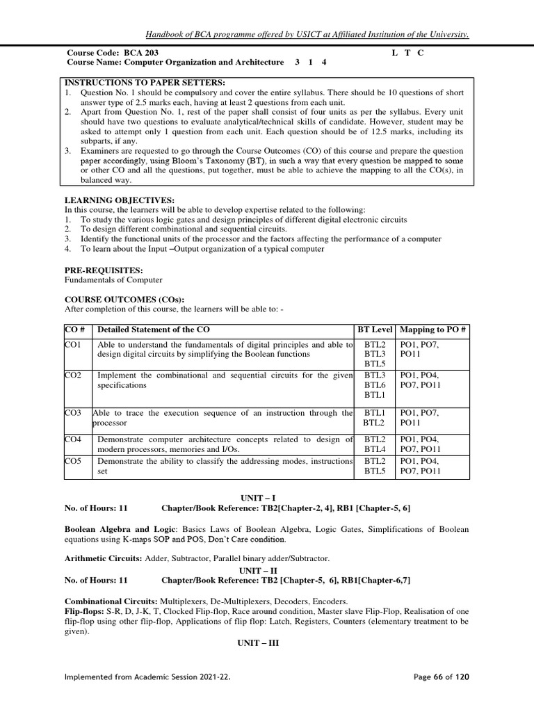 Computer Organization & Architecture | PDF | Central Processing Unit | Information And ...