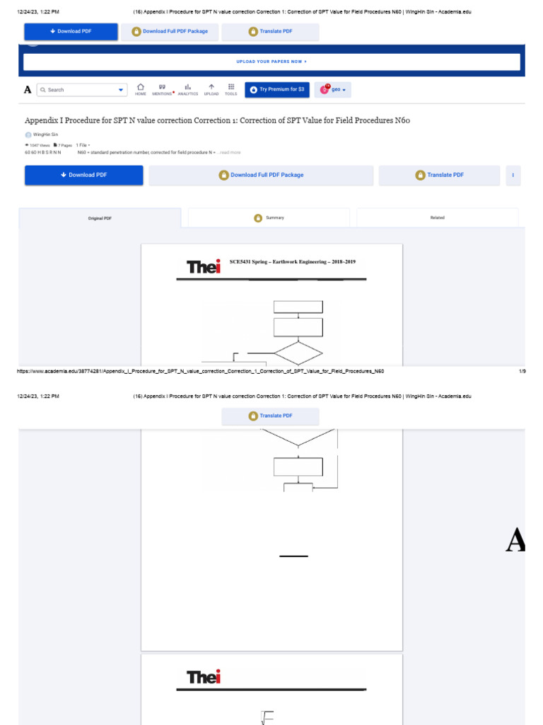 Appendix I Procedure For SPT N Value Correction Correction 1 ...