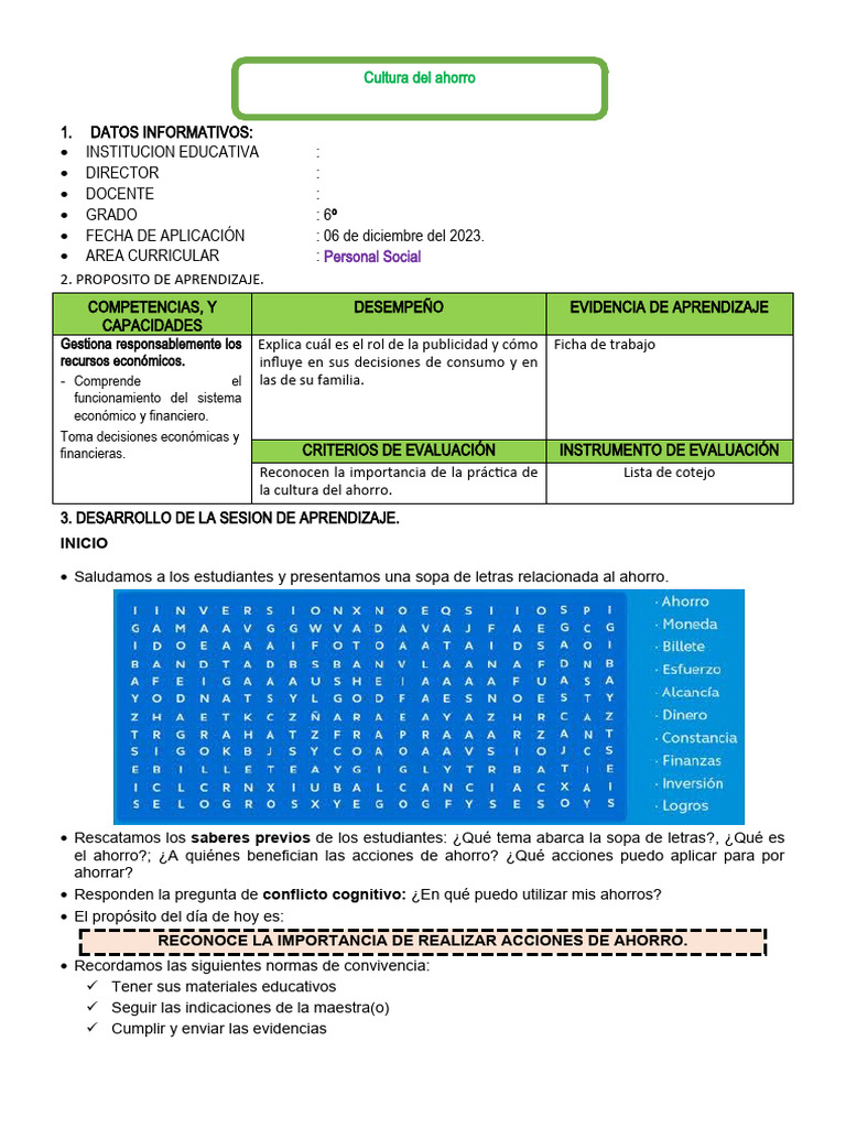 6° GRADO PS 06 de Diciembre | PDF