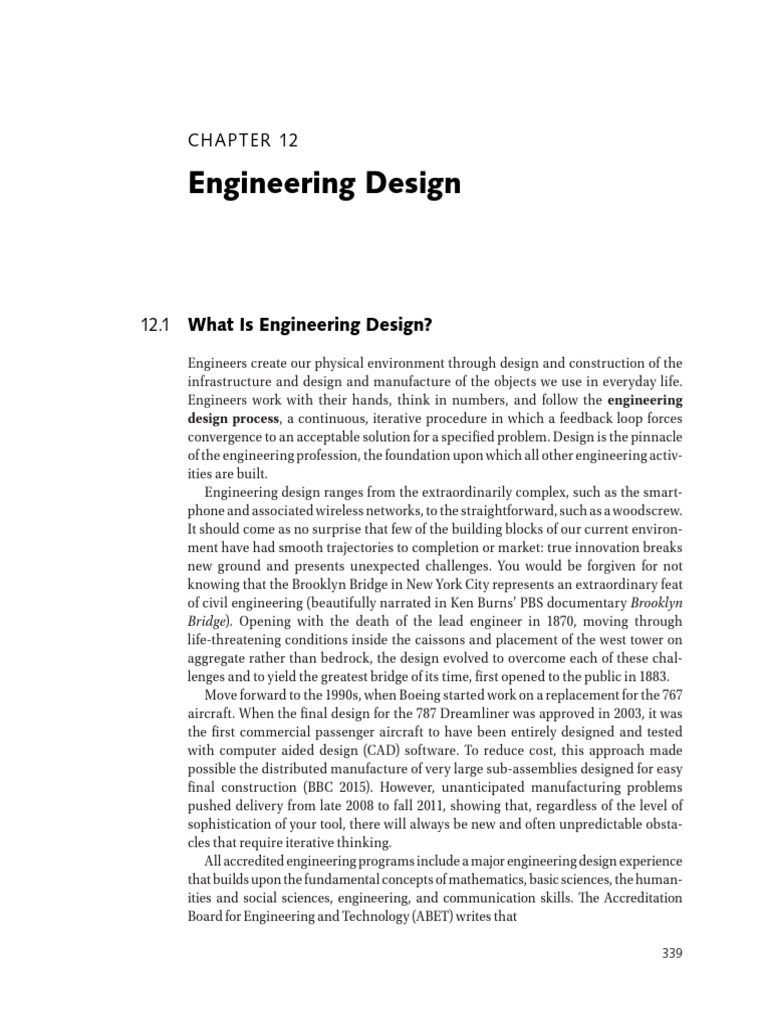 CAP 12. Engineering Your Future A Comprehensive Introduction To Engineering by William C. Oakes ...