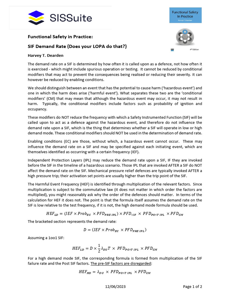 SIF Demand Rate-1 | PDF