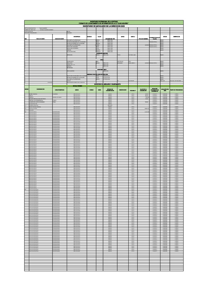Inventario General | PDF