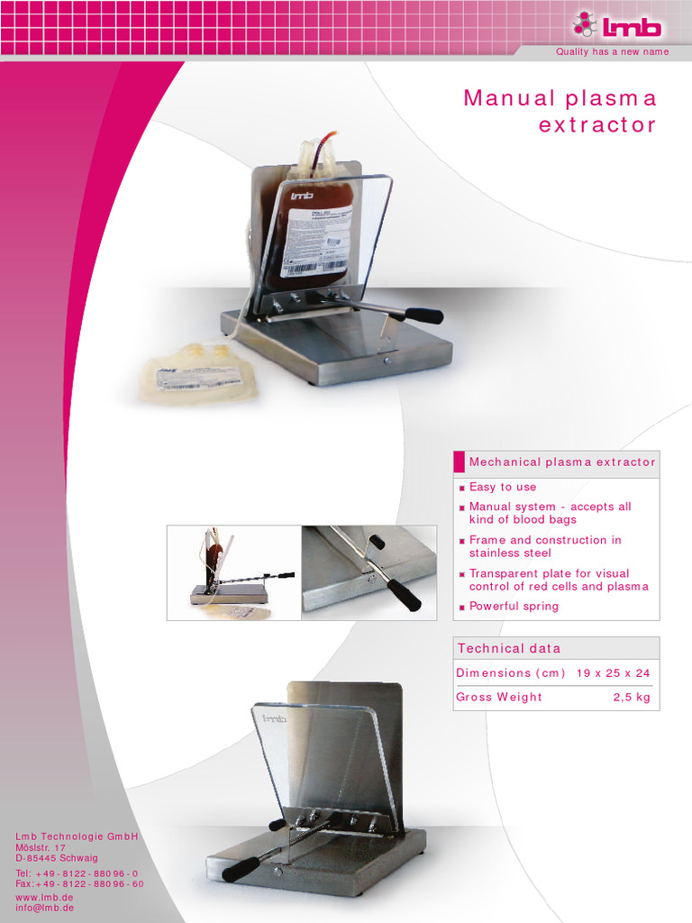 Manual Plasma Extractor For Web - en | PDF
