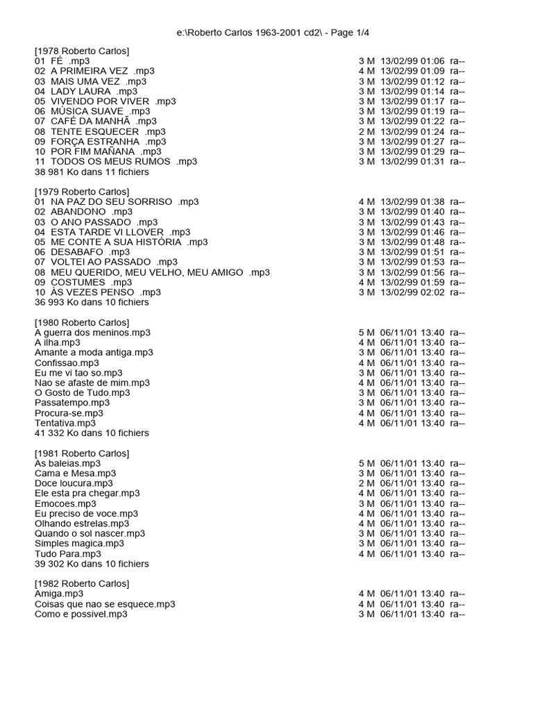 Roberto Carlos CD2 | PDF