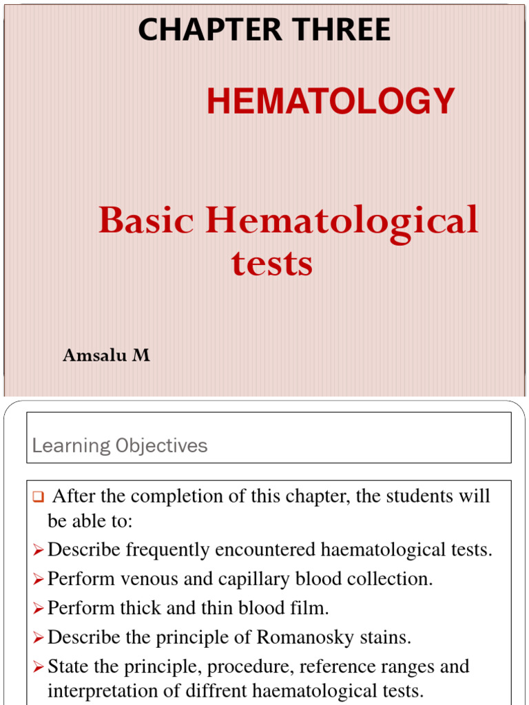 Hematology | Download Free PDF | Blood | Anatomy