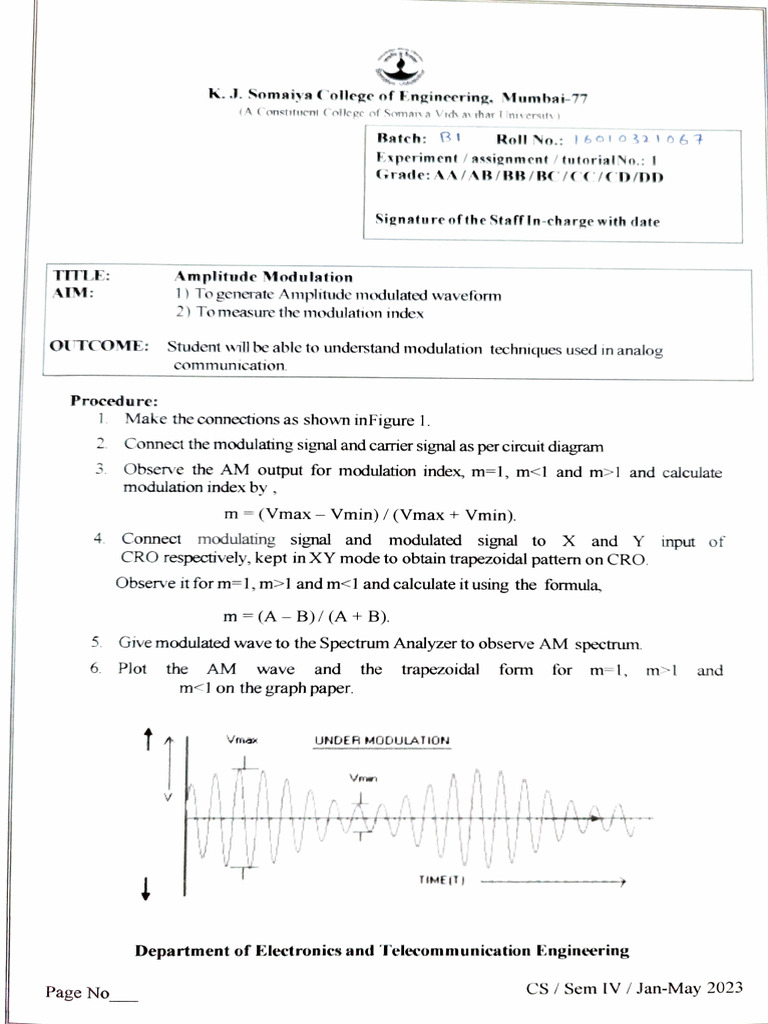 CS Expt1 Akshar 16010321067 | PDF | Teaching Methods & Materials | Science & Mathematics