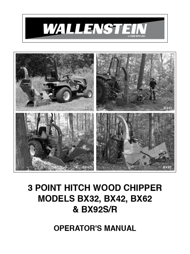BX42 Chipper | PDF | Safety | Personal Protective Equipment