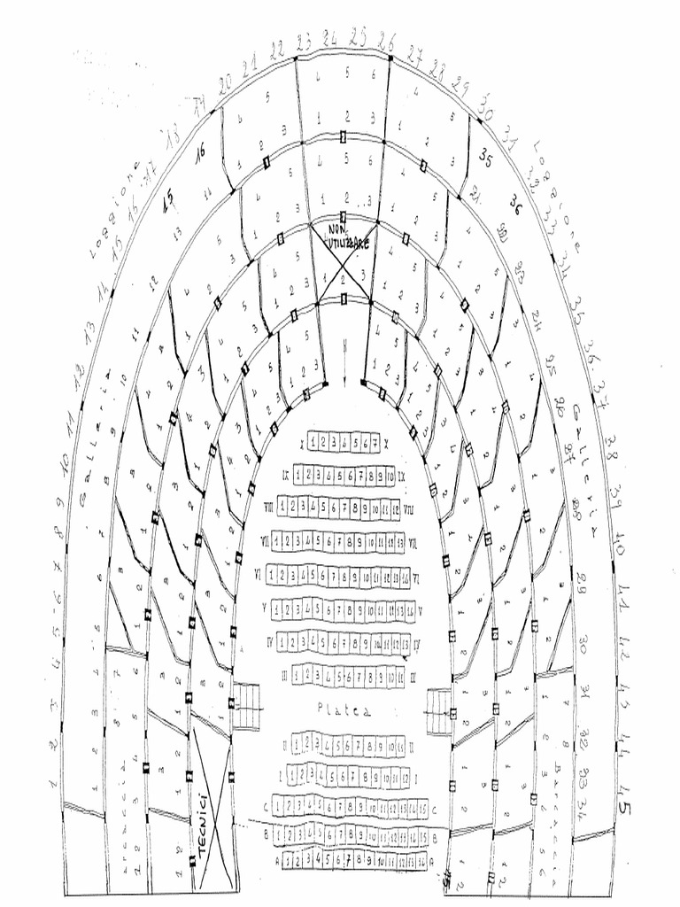 Pianta Posti Teatro Rossini | PDF