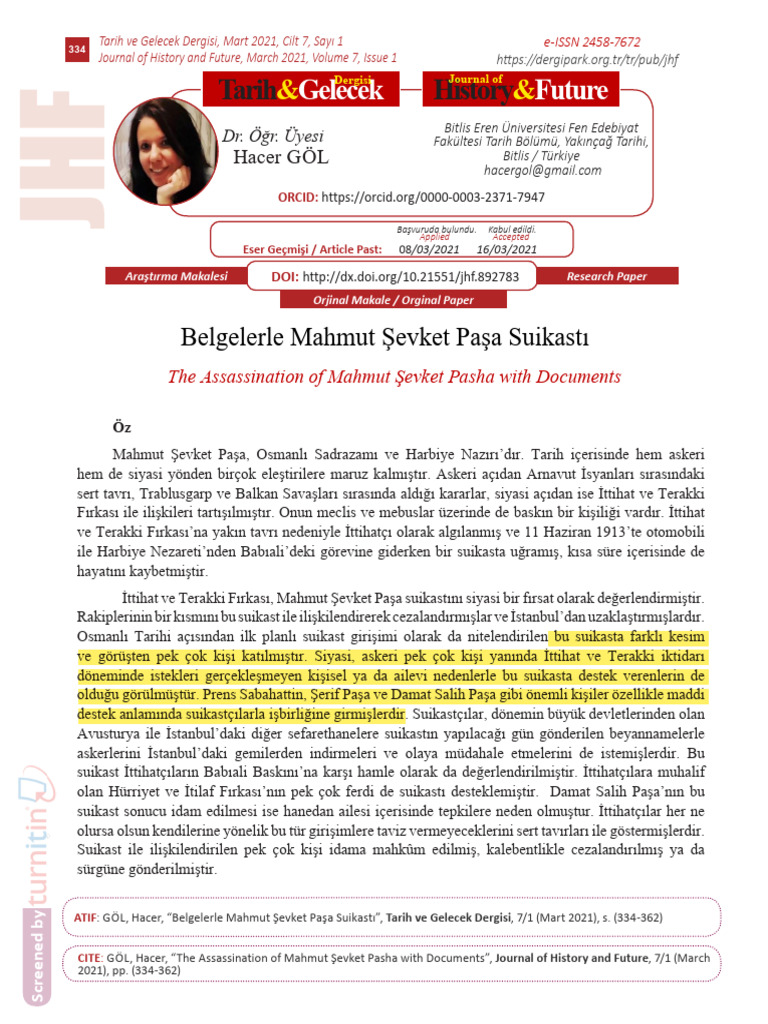 Mahmut Şevket Paşa | PDF