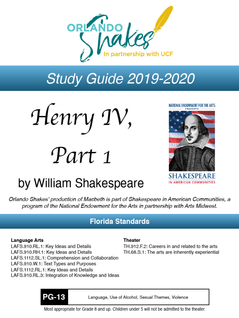 Henry IV Part 1 Study Guide | PDF | Language Arts & Discipline | Art