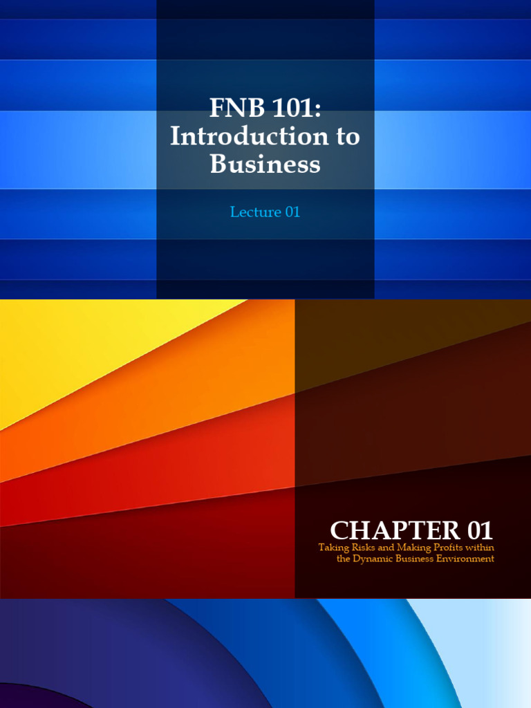 FNB 101 Chapter 01 | PDF