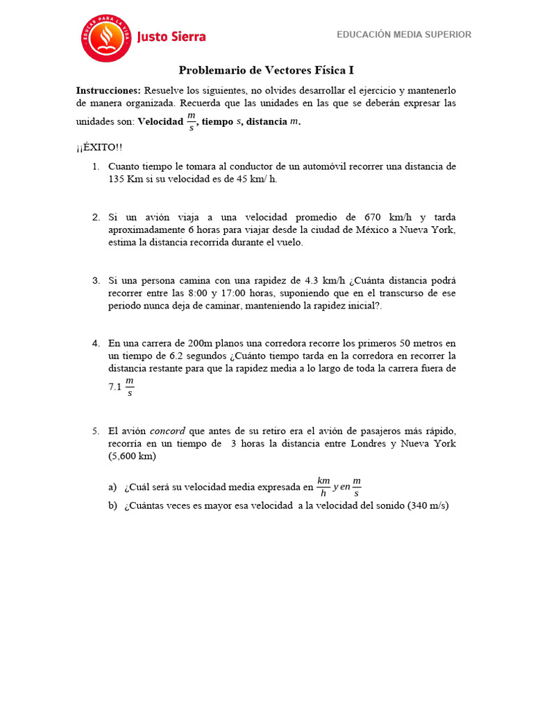 S-05 Problemas de Mru | PDF