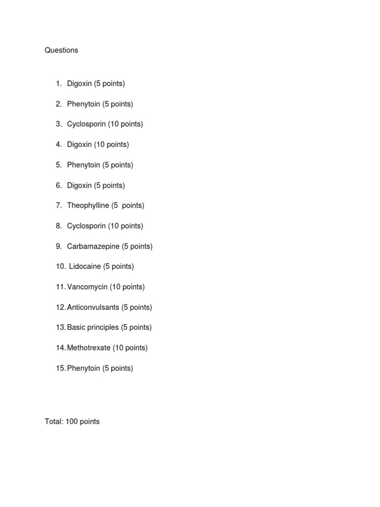 PHA5128 - Ans Final 2014 | PDF